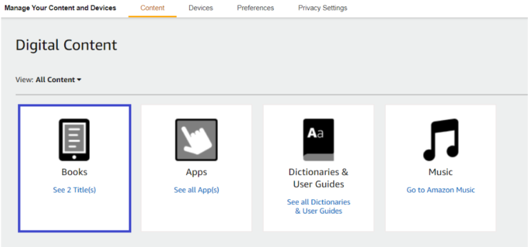 Managing Your Amazon Content and Devices - Jackson County Library District
